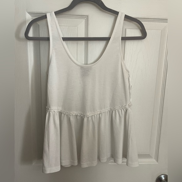 Tops | Sweet Little White Tank | Poshmark